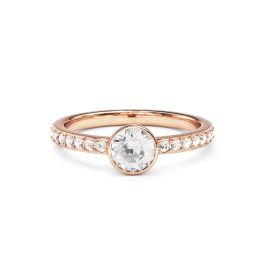 Solitaire Petite Round Stilla Cocktail Solitaire Ring with Clear ...