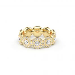 Angelic Band Ring Clear Crystals Swarovski Angelic Ring Swarovski Halo ...